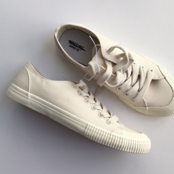 Mossimo Supply Co. | Shoes | Mossimo Mandy Cream Canvas Sneakers Lace ...